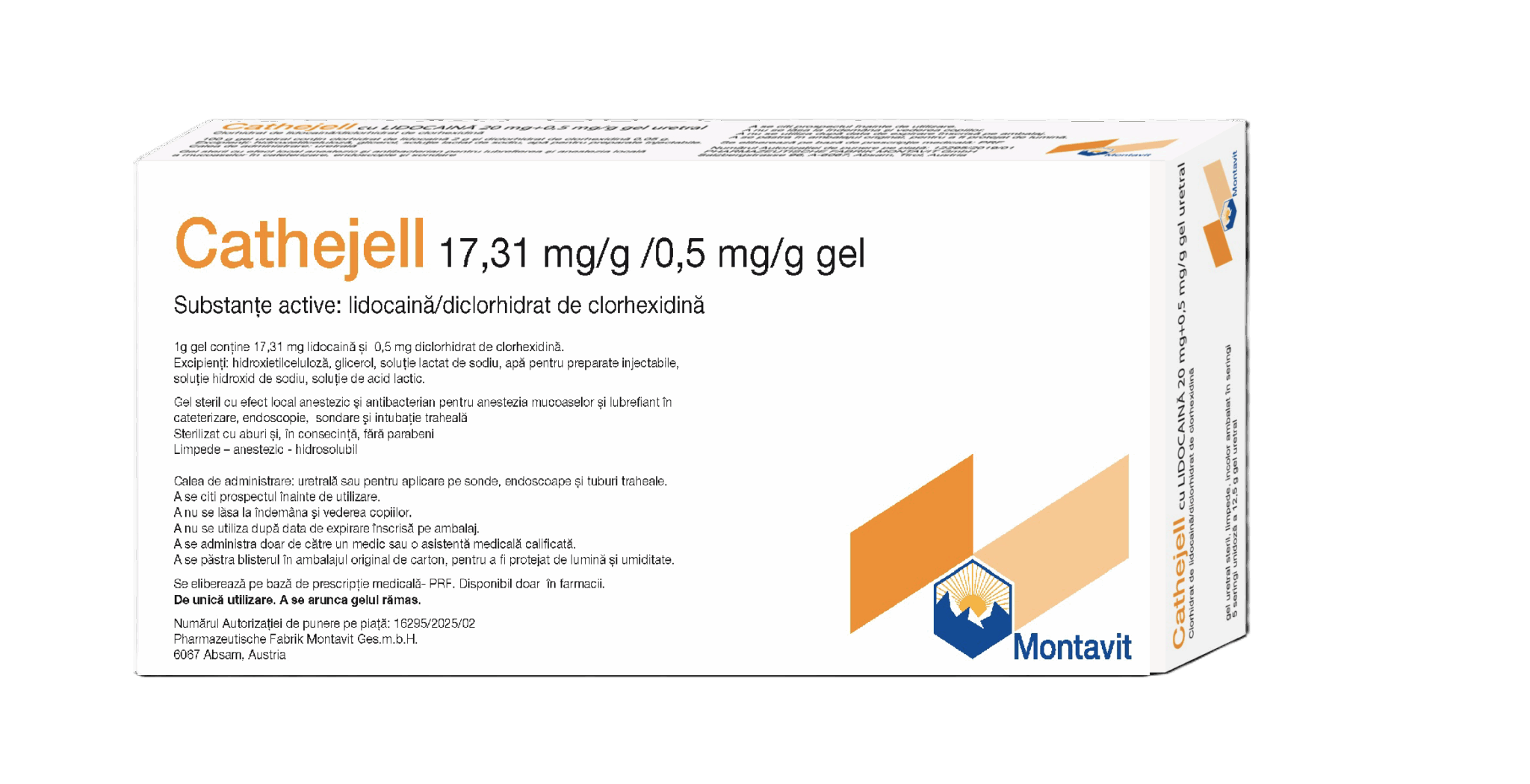 Cathejell 17,31 mg+0.5 mg/ g gel | Montavit
